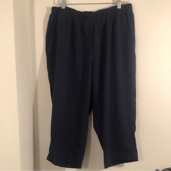 Alia | Pants & Jumpsuits | Aliaplus Pants Womens 2w Navy Blue Cropped ...